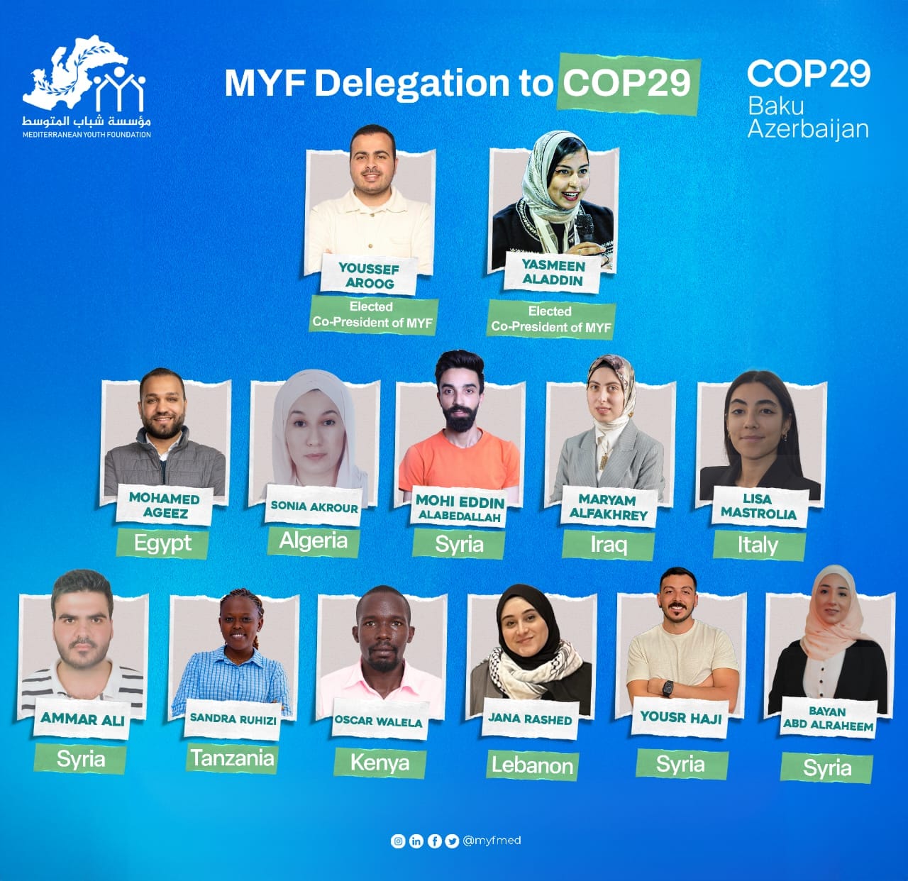 The MYF delegation, from different countries, is heading to Azerbaijan ...